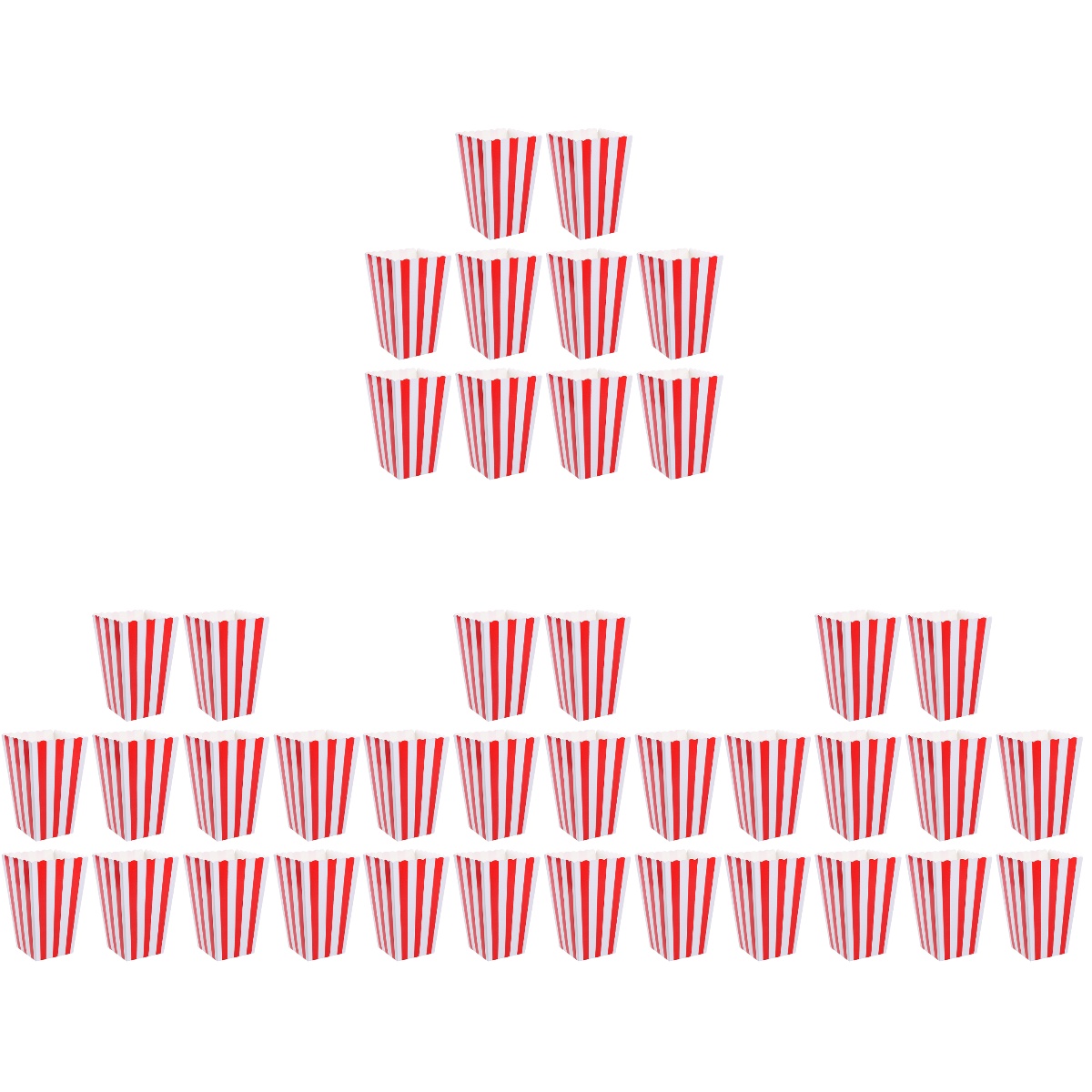 40 Pcs Popcorn Carton Gift Boxes Small Bucket Bowl Holder Holders ...