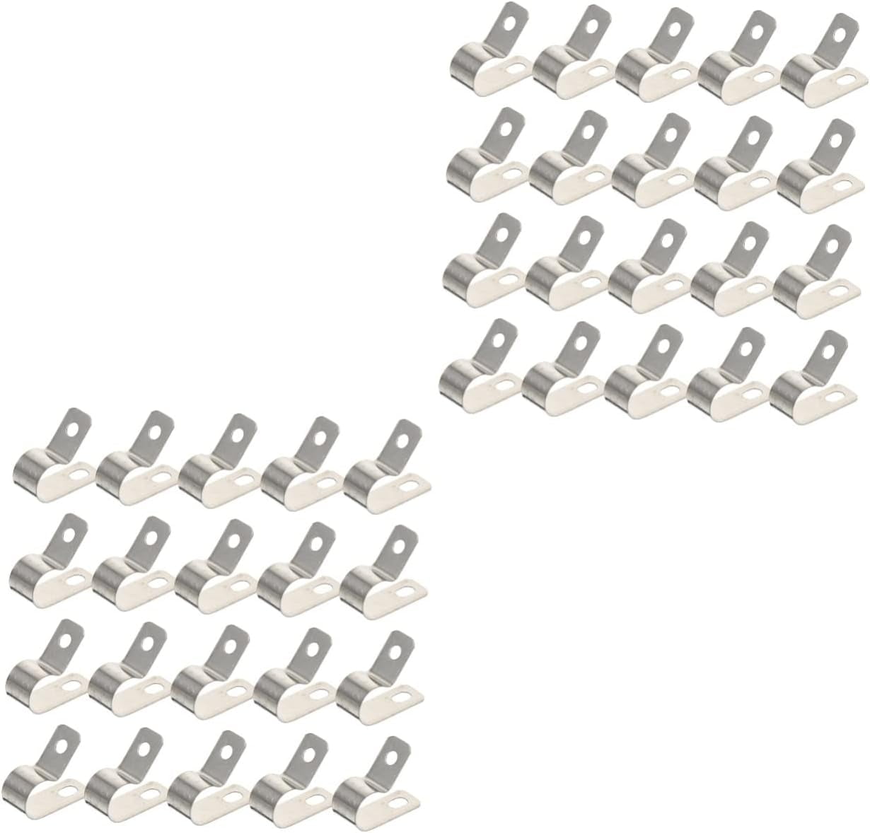 40 Pcs R Type Clamp Stainless Steel Cable Wire Cable Metal Brackets ...