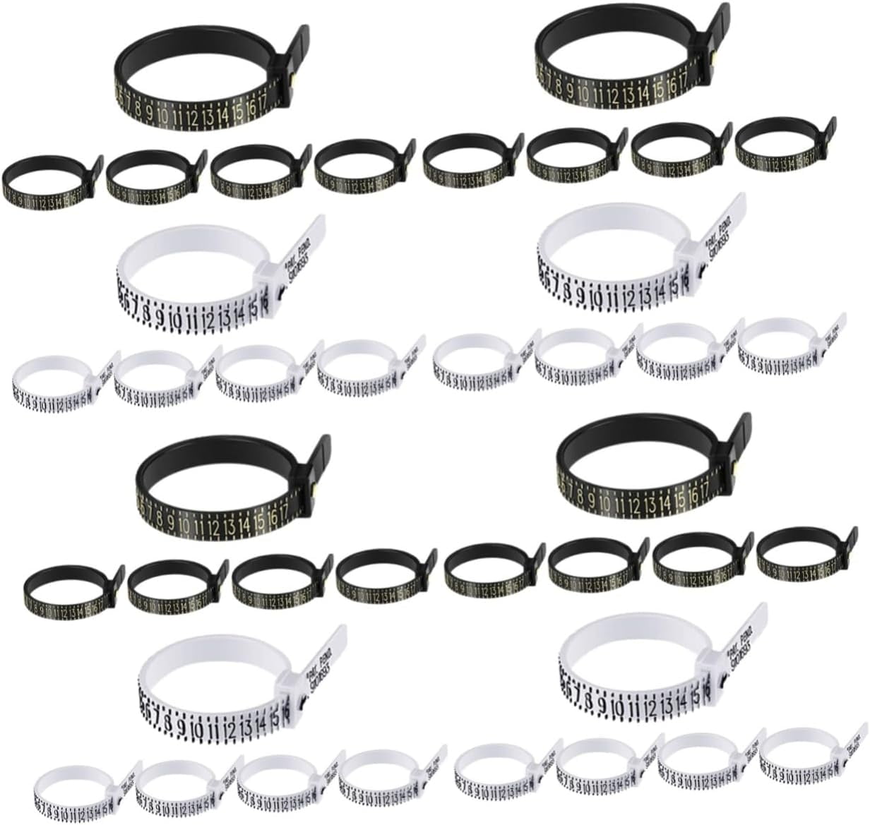 40 Pcs Ring Circumference Measurement Jewelry Tools Finger Ring ...