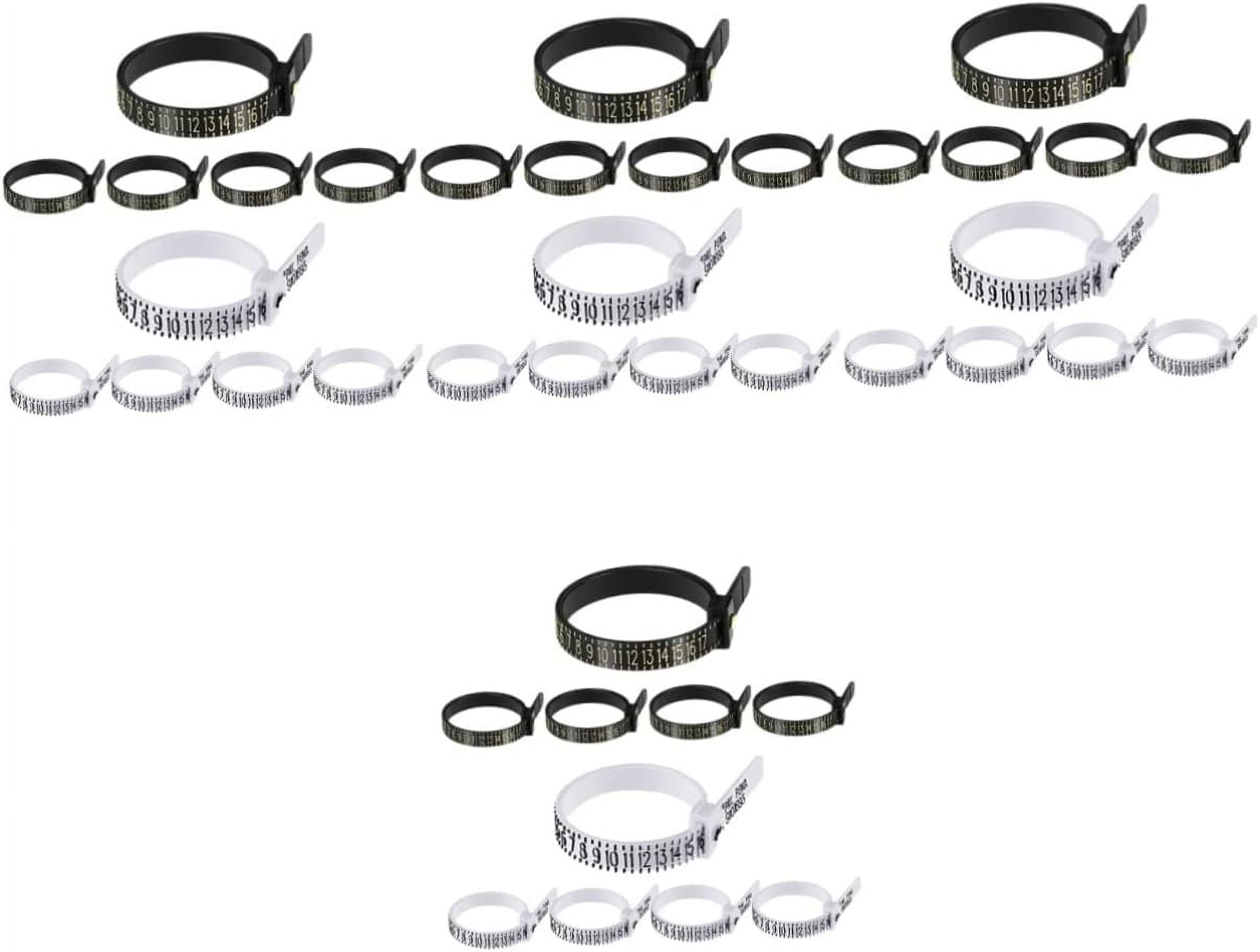 40 Pcs Ring Circumference Measurement Portable Power Supply Us UK Ring ...