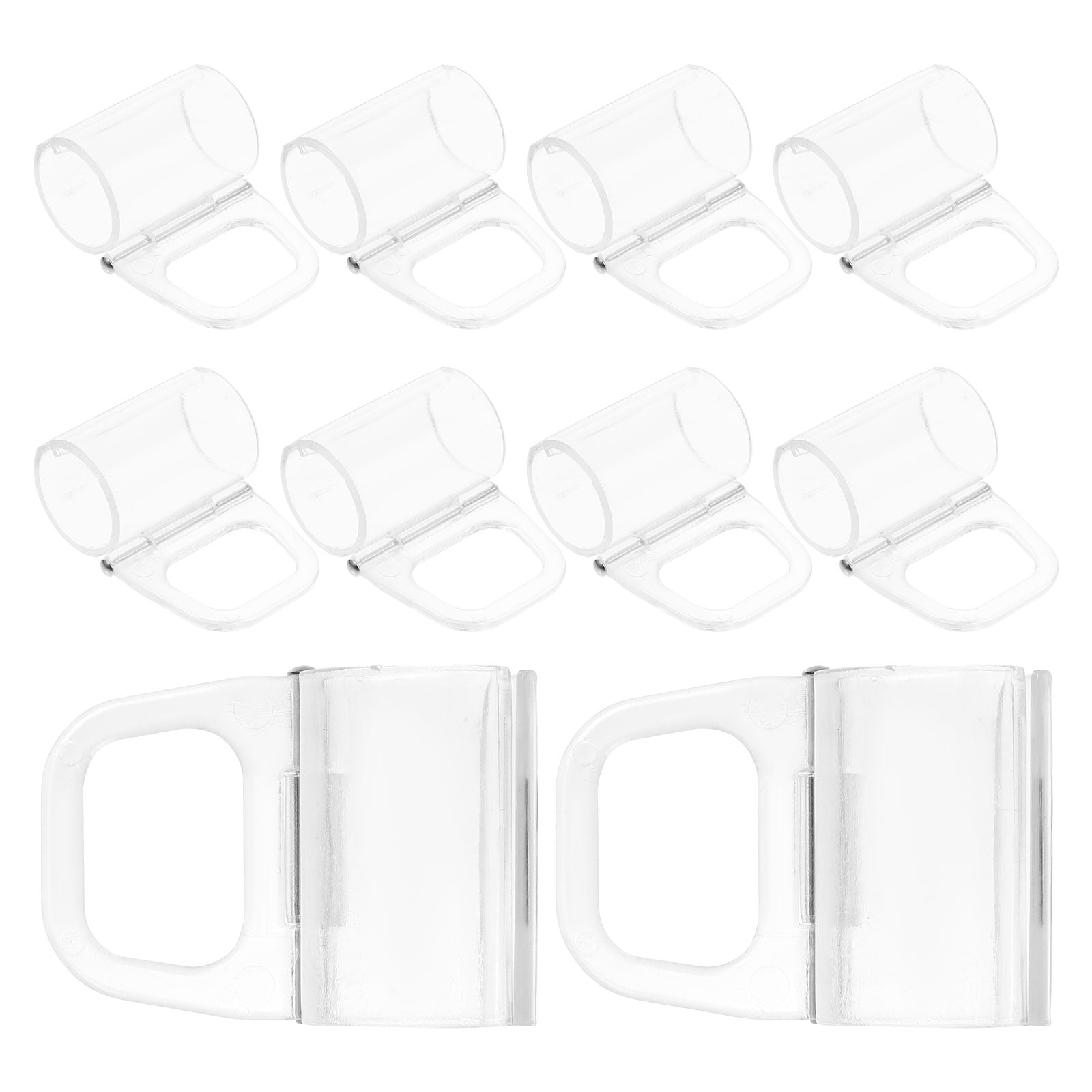40 Pcs Roller Blind Handle Curtain Rod Clips Blinds Shade Pull down ...