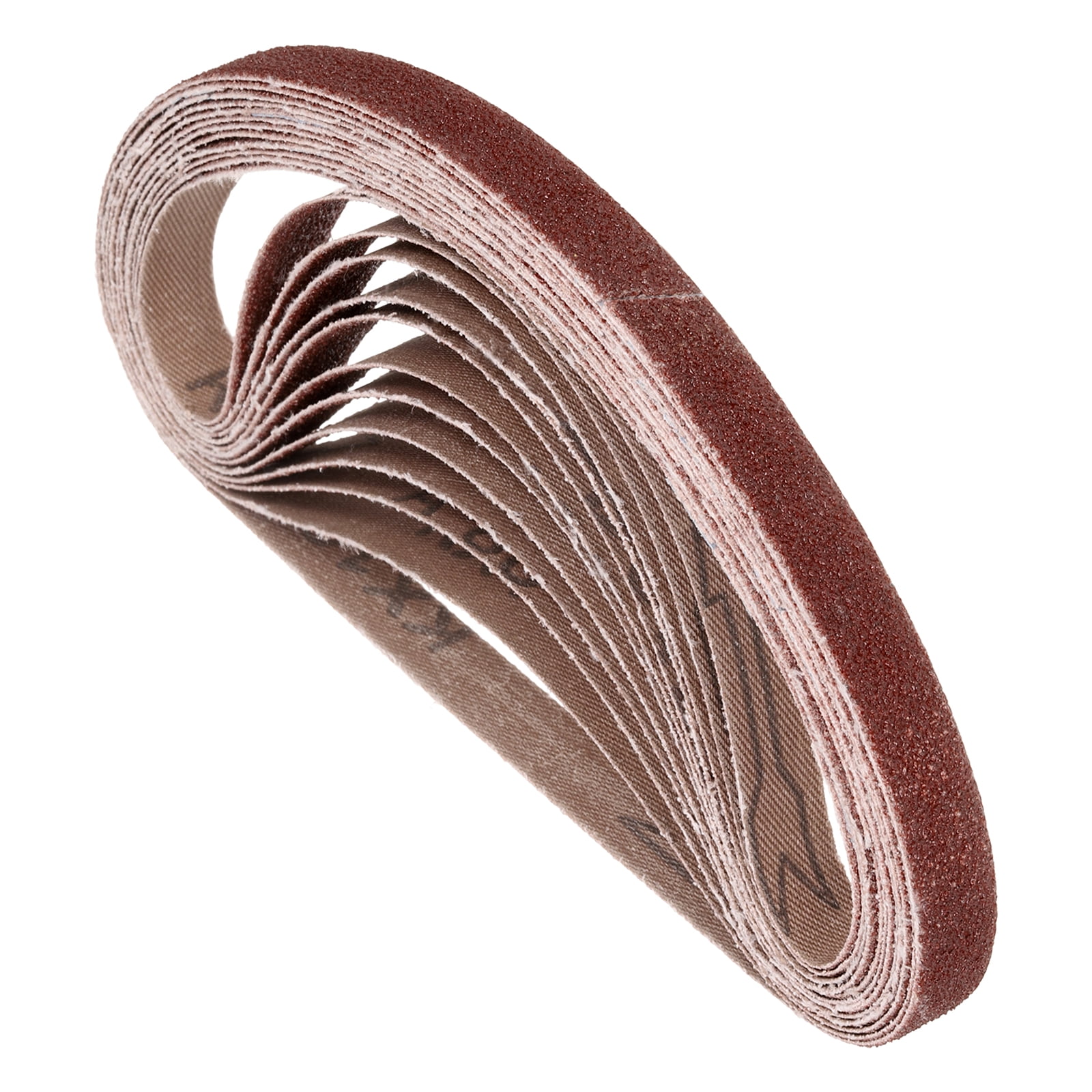 40 Pcs Sanding Belts 1/2 x 18 Inch 80 Grit Aluminum Oxide Abrasive ...
