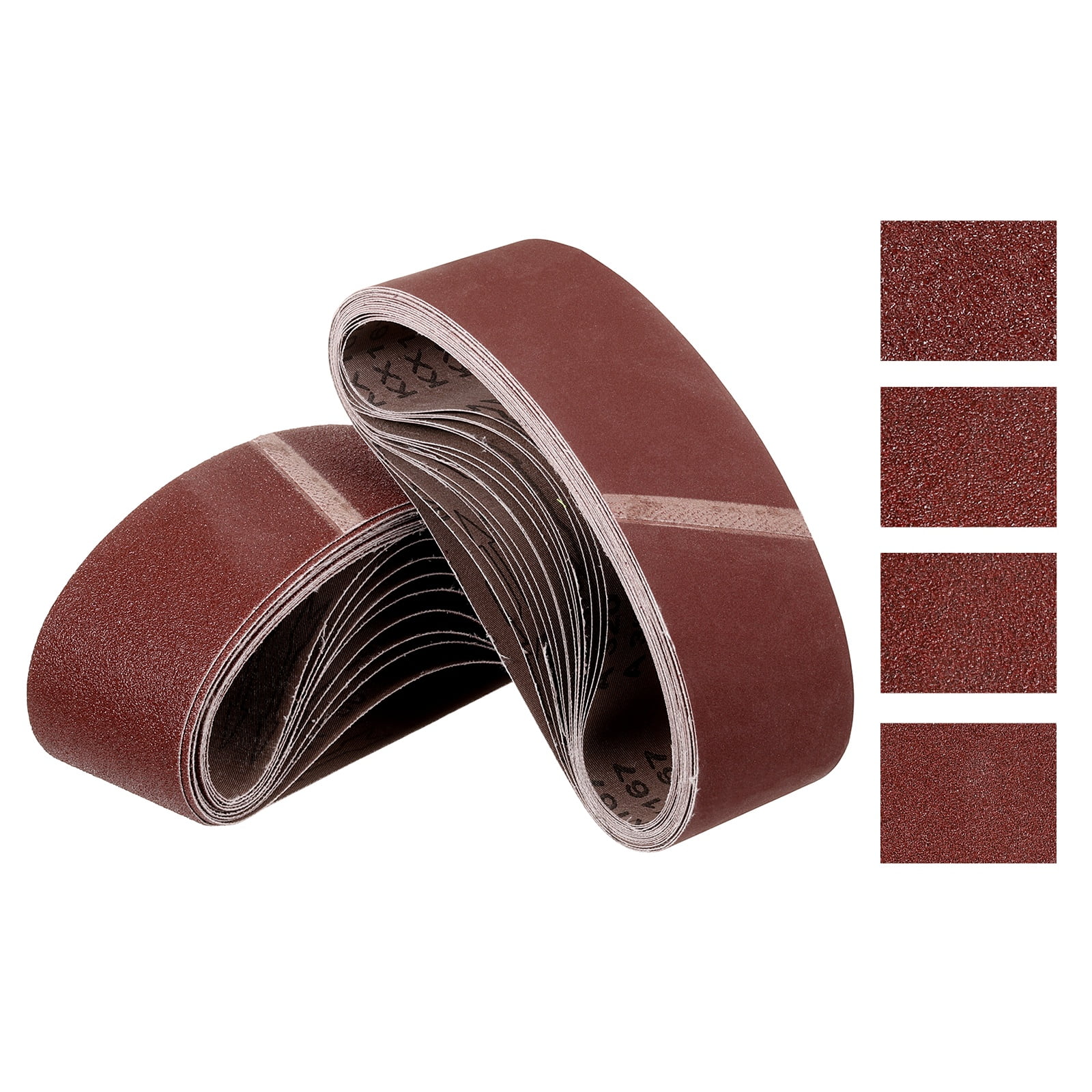 40 Pcs Sanding Belts 3 x 18 Inch 40/60/80/120 Grit Aluminum Oxide ...