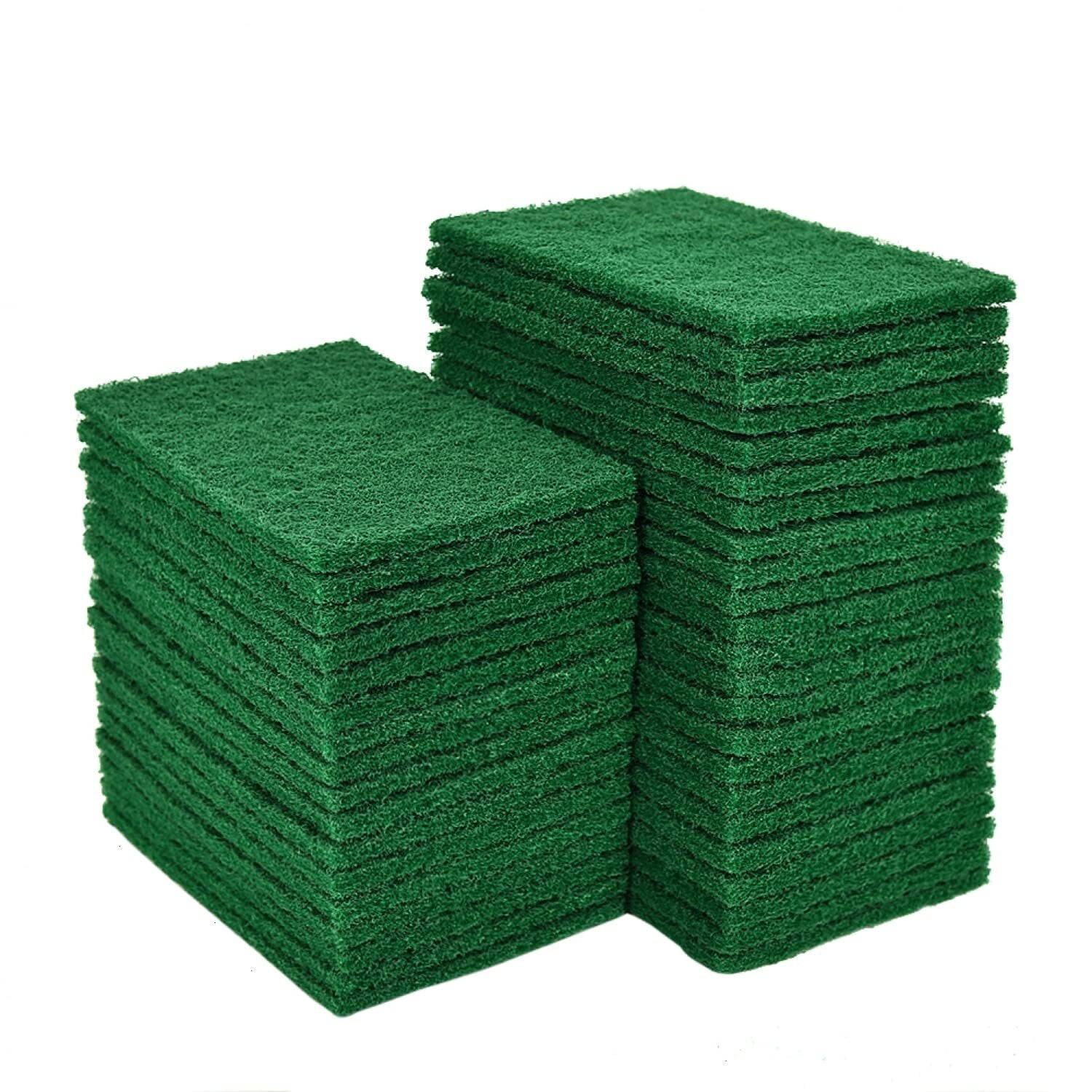 40 Pcs Scouring Pad, Dish Scrubber Scouring Pads,4 x 6 inch Green ...