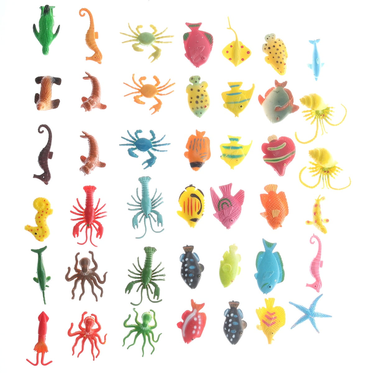 40 Pcs Sea Life Model Toys Underwater Animal Marine Models - Walmart.com
