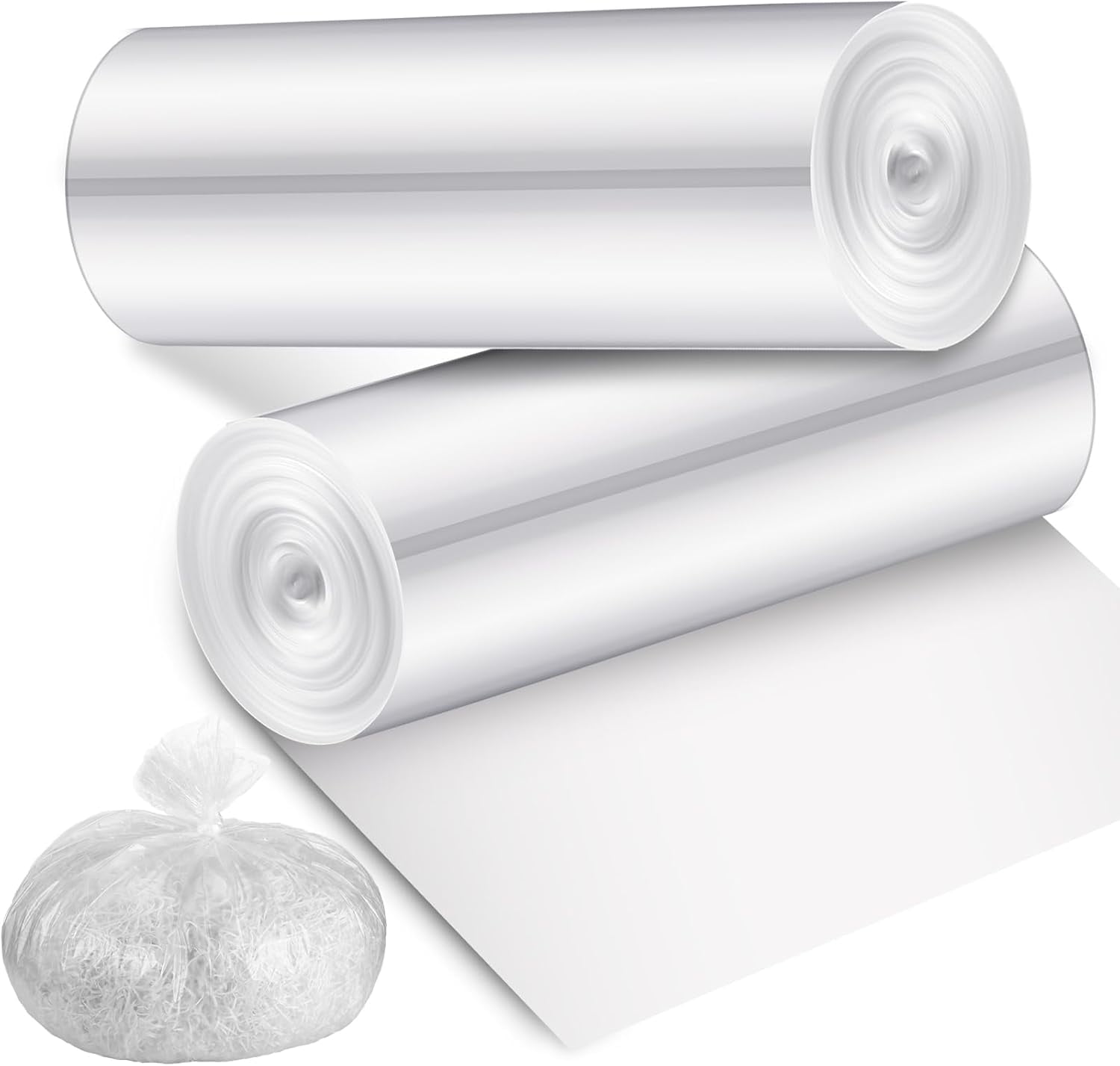 40 Pcs Shredder Bags 15 Gallon Paper Shred Waste Bags 26'' x 30'' White ...