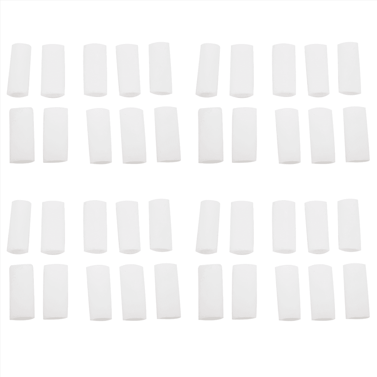40 Pcs Silicone Gel Finger Tube Protector Toe Sleeves for Friction Pain ...
