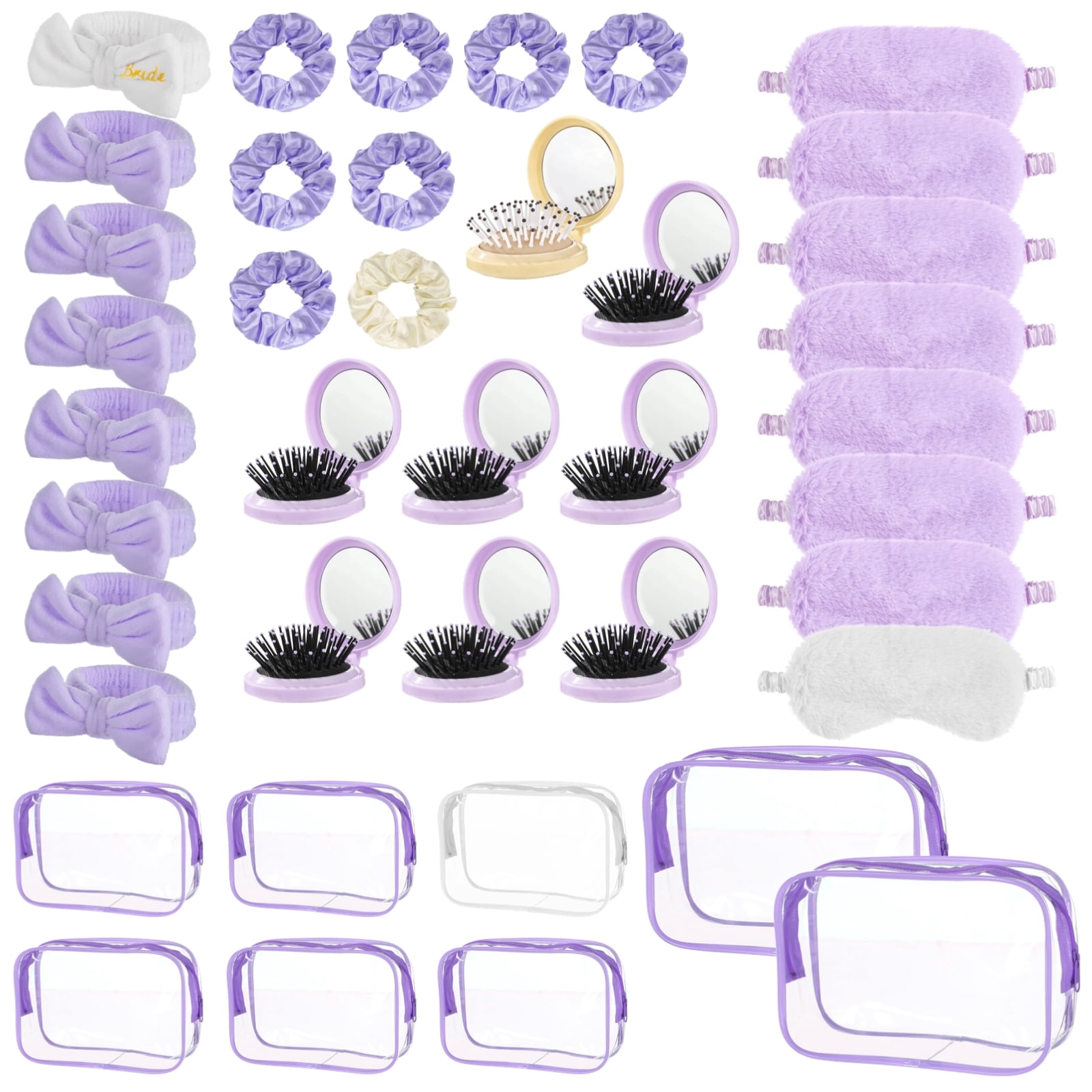 40 Pcs Spa Party Favors Supplies Set, Including Makeup spa Headbands ...