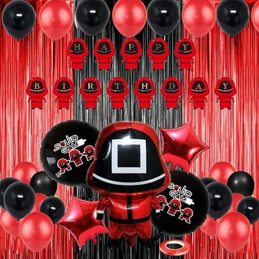 40 Pcs Squid Birthday Party Decorations Foil Balloons Squid Theme Party ...