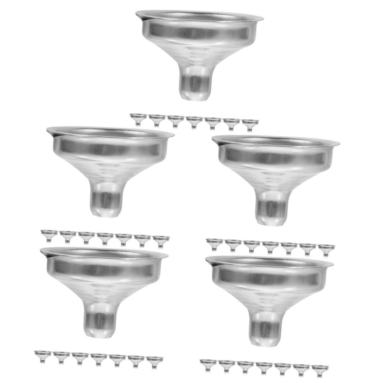 40 Pcs Stainless Steel Funnel Mini Funnel Canning Funnel Wide Mouth Funnel Kitchen Funnel Powder ...