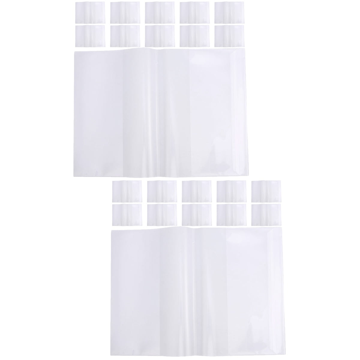 40 Pcs Transparent Book Cover Reusable Book Cover Students Textbook ...