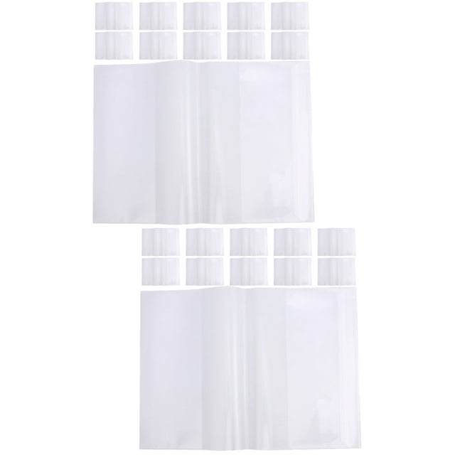 40 Pcs Transparent Book Cover Reusable Book Cover Students Textbook ...