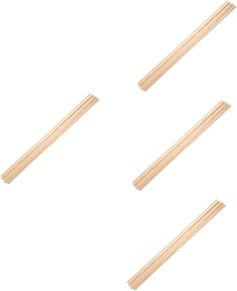 40 Pcs Triangular Wooden Strip Wood Dowels Wooden Sticks Wood Sticks ...