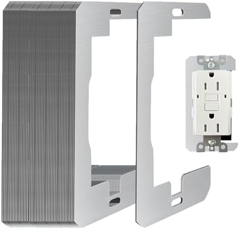 40 Pcs Wall Plate Spacer, Metal Single Gang Flush Fit Device Leveling ...