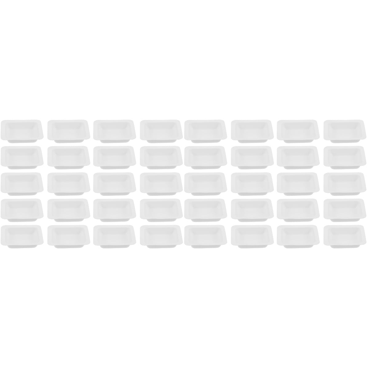 40 Pcs Weighing Boat Disposable Plastic Square Dishes Plates Tableware ...