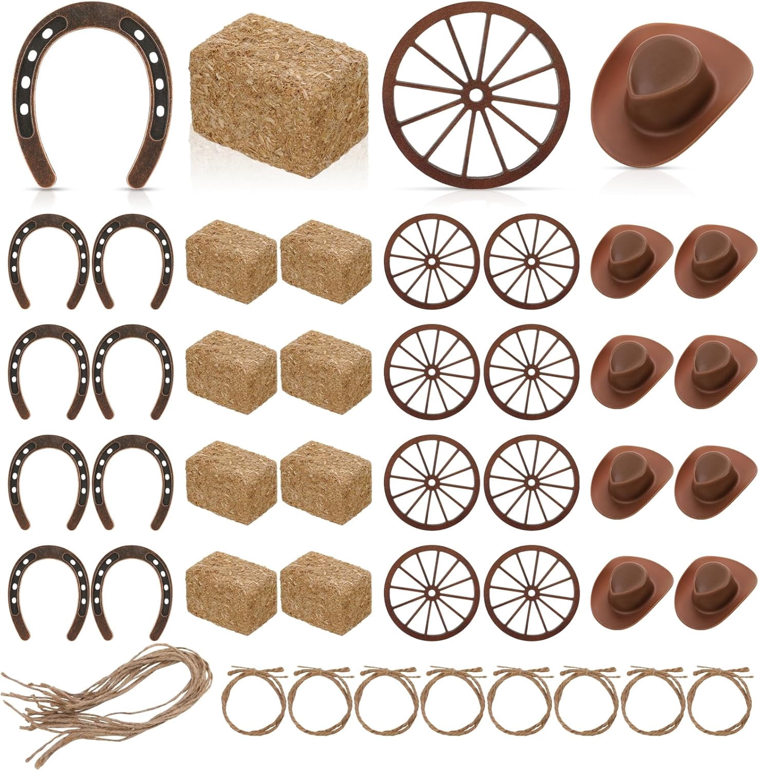 40 Pcs Western Party Centerpieces for Table Mini Cowboy Hats Mini ...