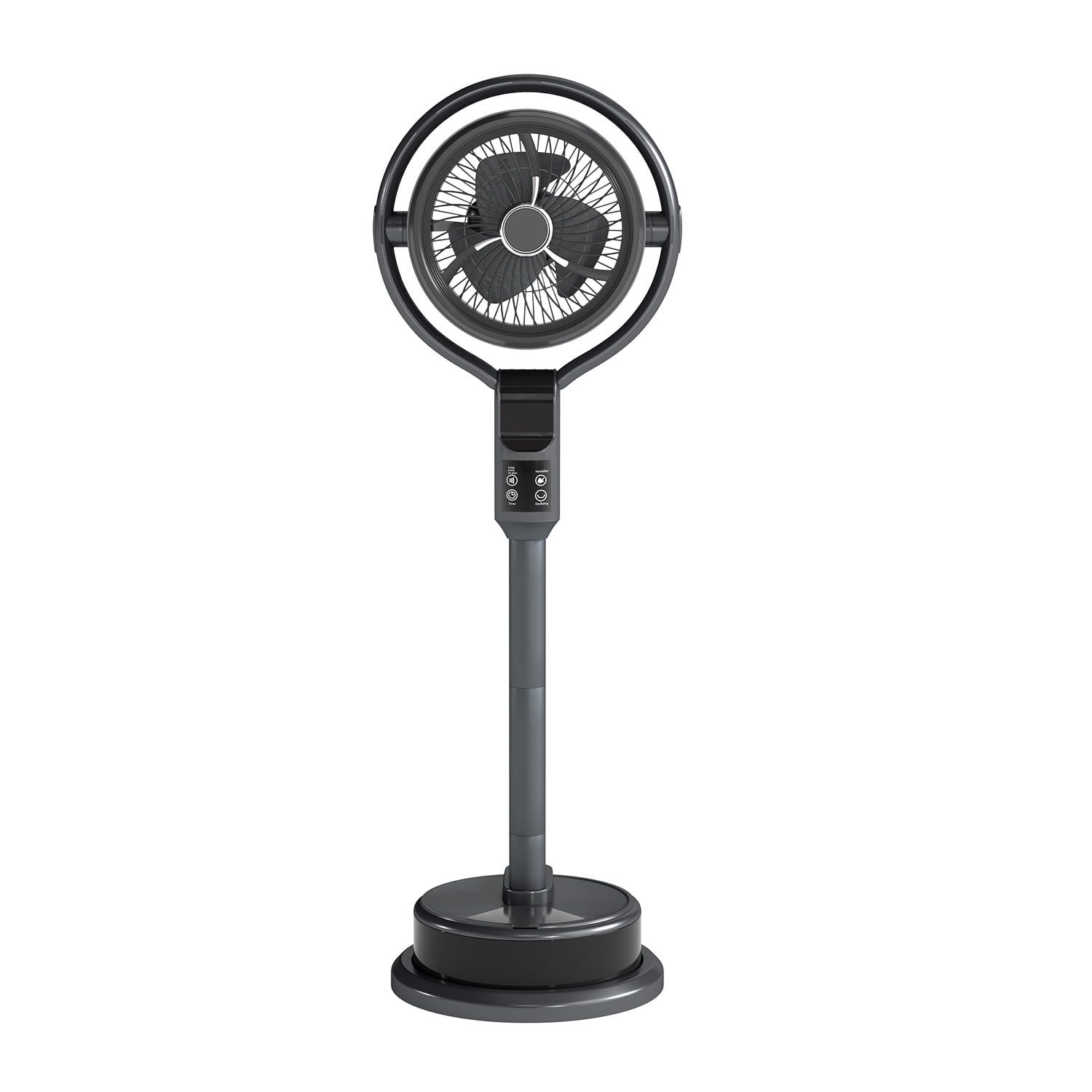 40'' Pedestal Fan with Misting, Quiet Standing Fan with Remote, Smart ...