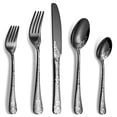 40 Piece Black Stainless Steel Flatware Set Service for 8 - Walmart.com