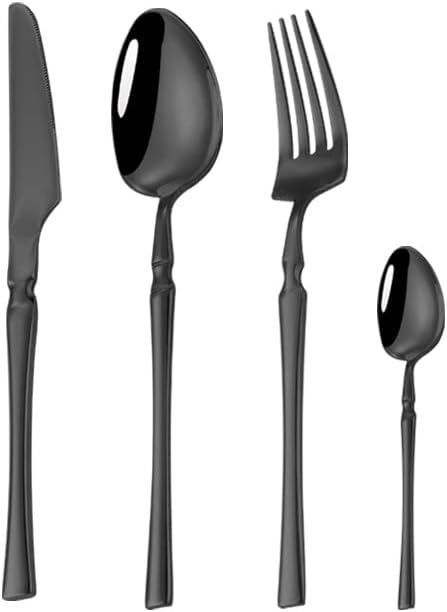 40 Piece Gold Silverware Set for 10 Cutlery Sets Premium Stainless ...