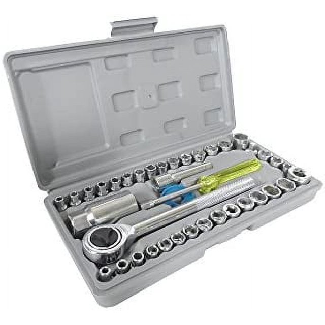 40 Piece Mini Socket Set (SAE and MM) - Walmart.com