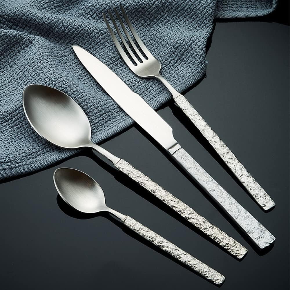 40 Piece Silverware Set for 10 Cutlery Premium 18/10 Stainless Steel ...