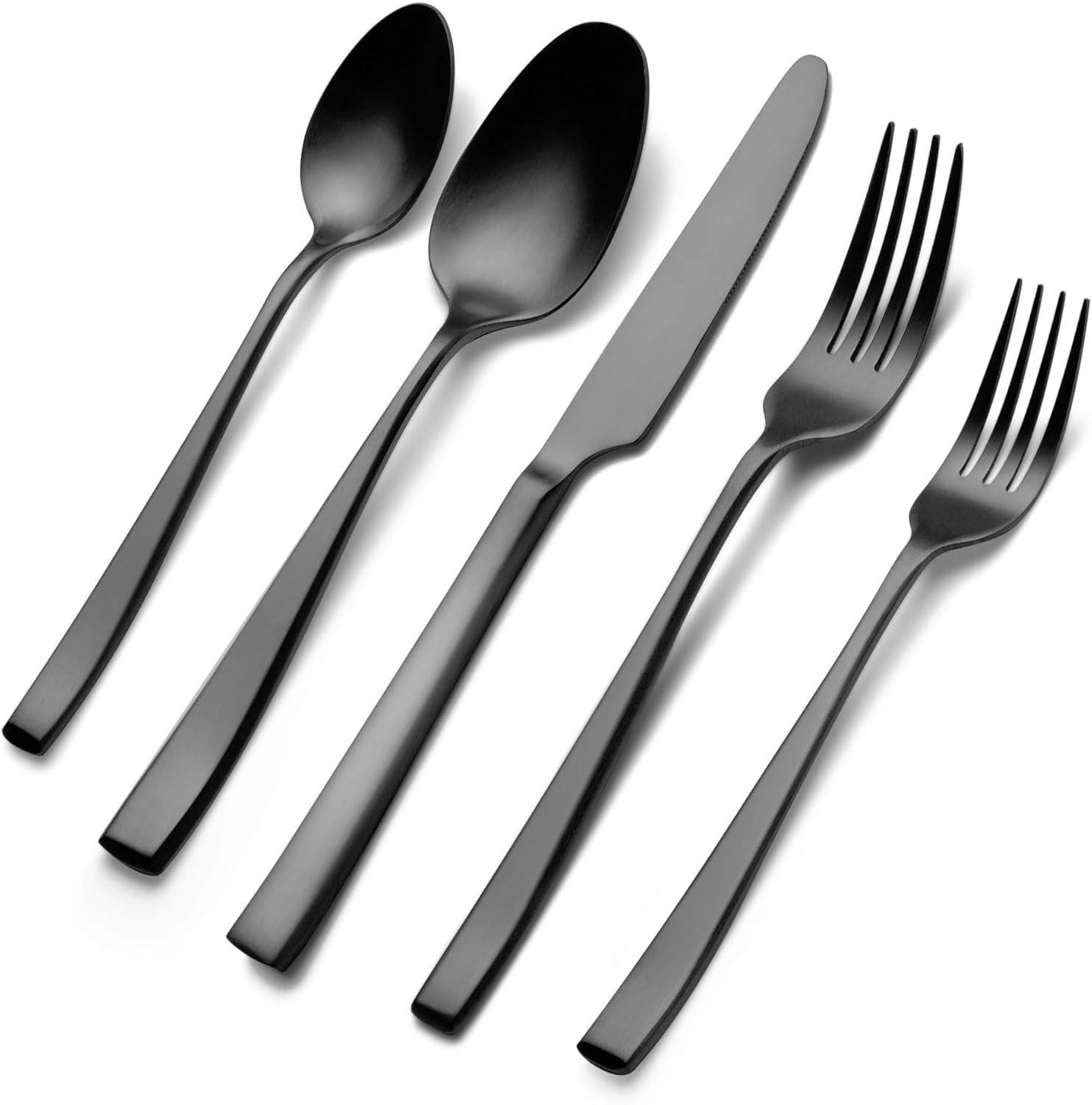 40 Piece Silverware Set Service for 8, Premium Stainless Steel Cutlery ...