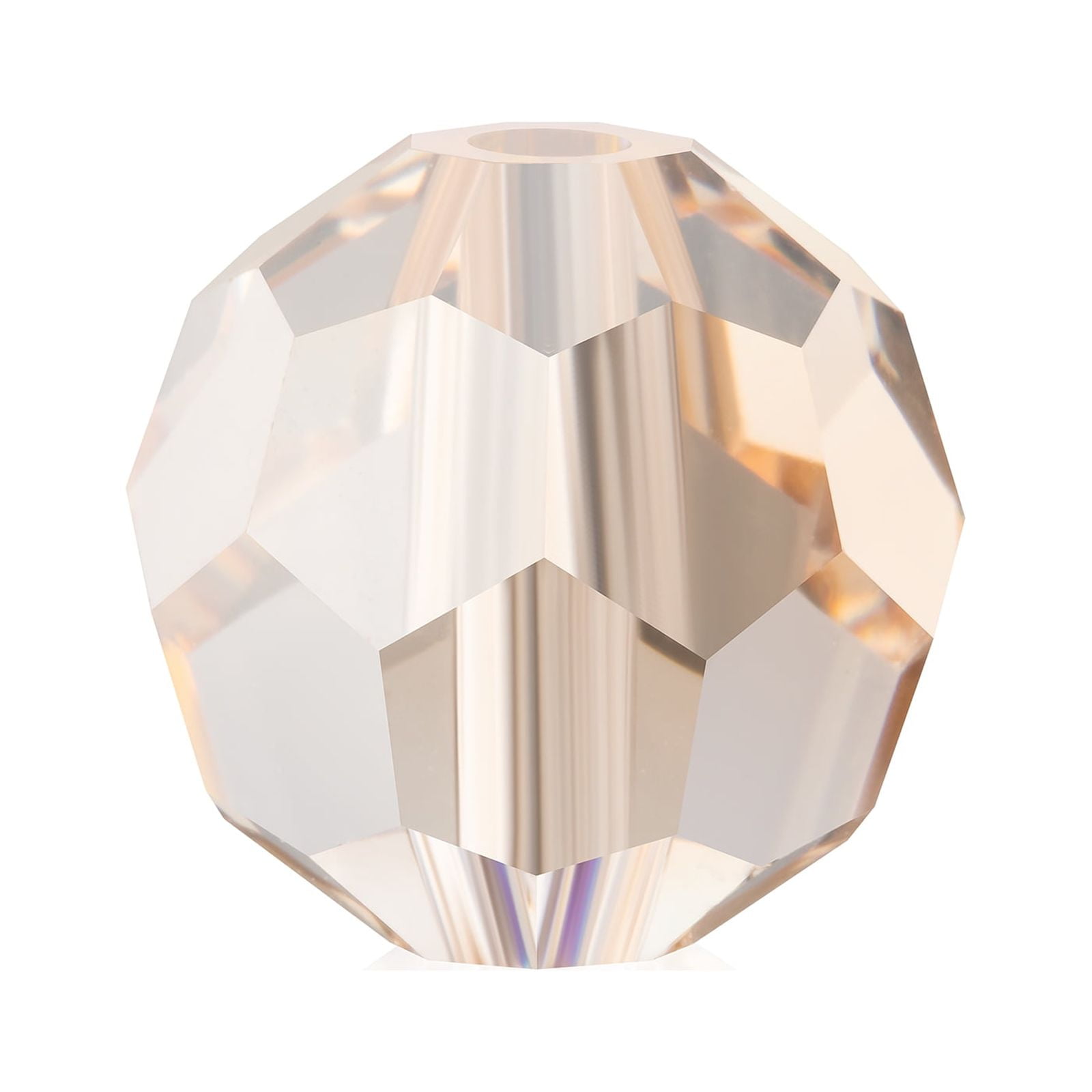 40-Pieces (4mm) Honey | Preciosa Crystal Glass Round Simple Beads ...