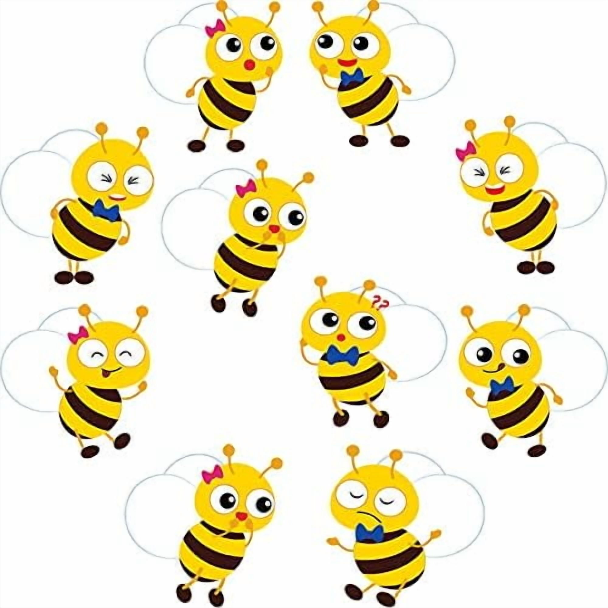 40 Pieces Bee Cutouts for Bulletin Board Bee Classroom Decorations Name ...