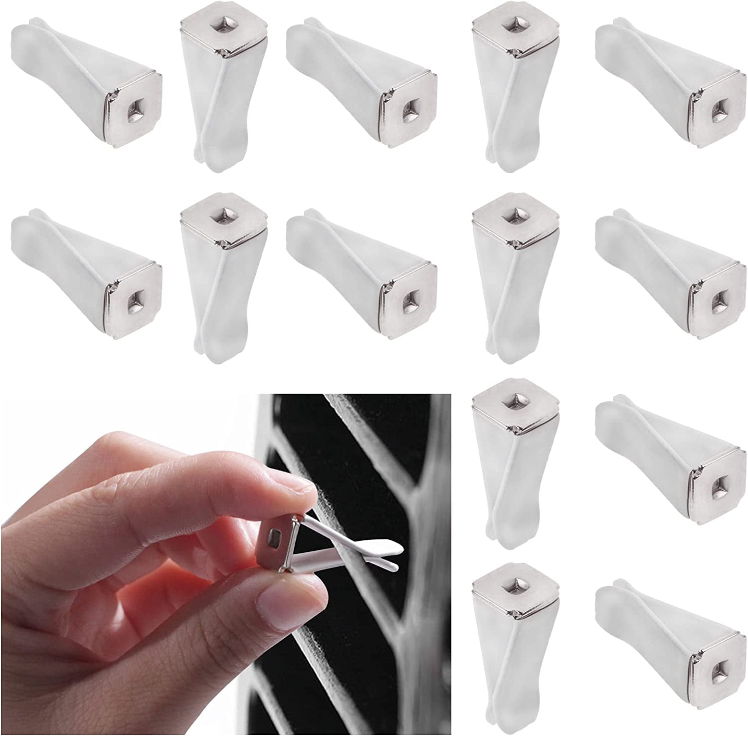 40 Pieces Car Vent Clips, Vent Clips with Square Head Design, Vent ...