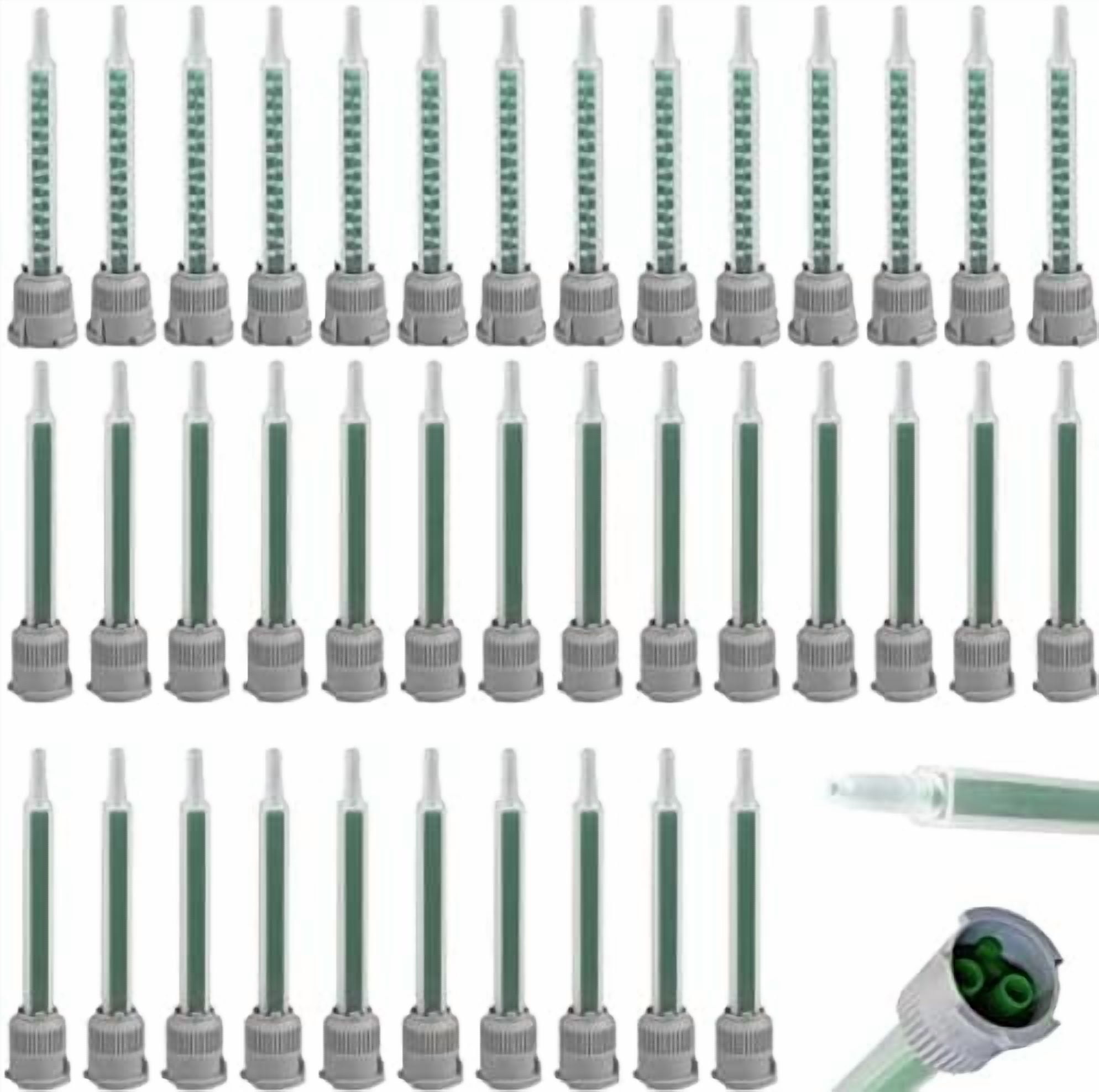 40 Pieces Epoxy Mixing Nozzle Tip Resin Mixer Adhesive Gun Applicatior ...