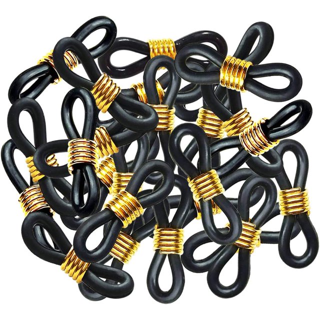40 Pieces Eyeglass Chain Ends Adjustable Rubber Spectacle End ...