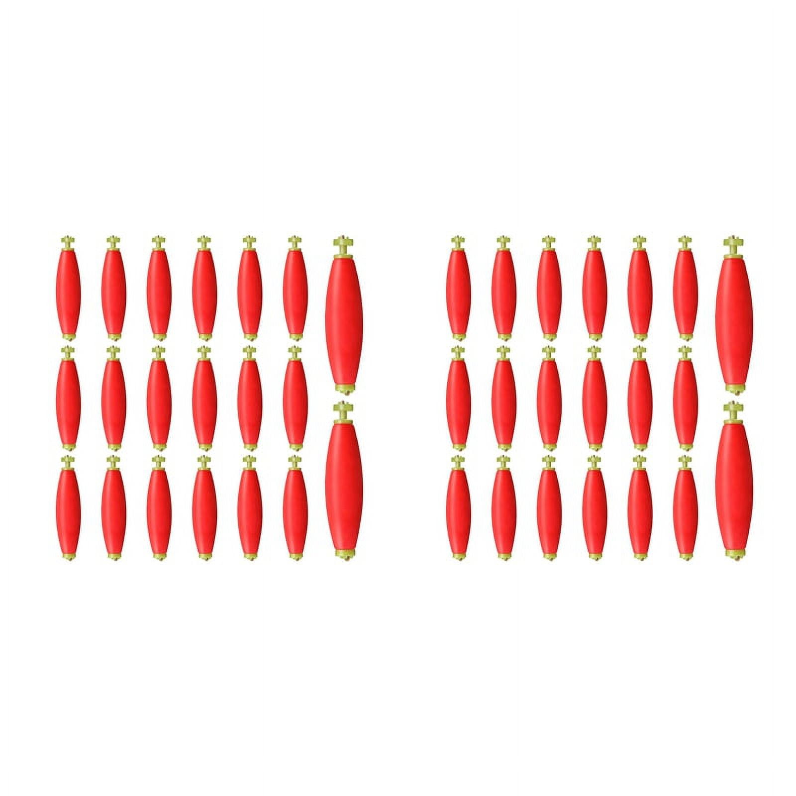 40 Pieces Fishing Bobbers Weighted Foam Snap on Float for Tackle ...