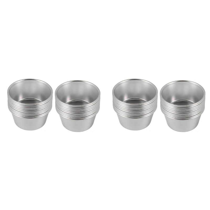 40 Pieces Individual Molds Pudding Molds Cups Mini Chocolate Molten ...