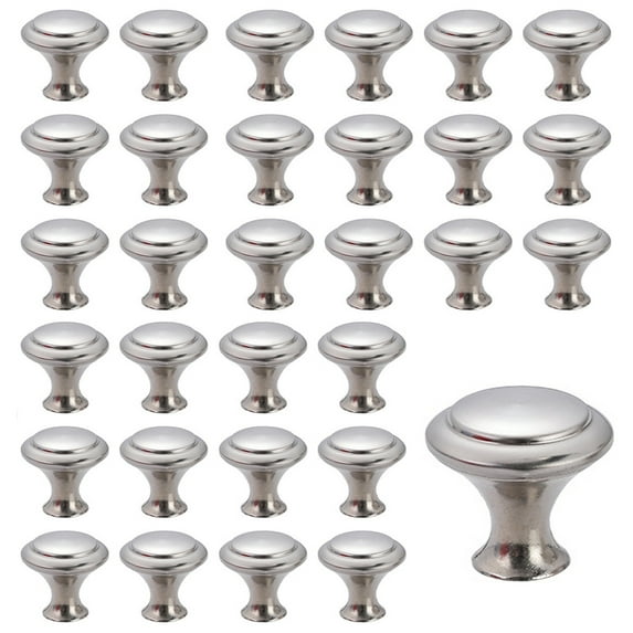 40 Pieces Kitchen Cabinet Knobs, Mushroom Handle with Screws, Round ...