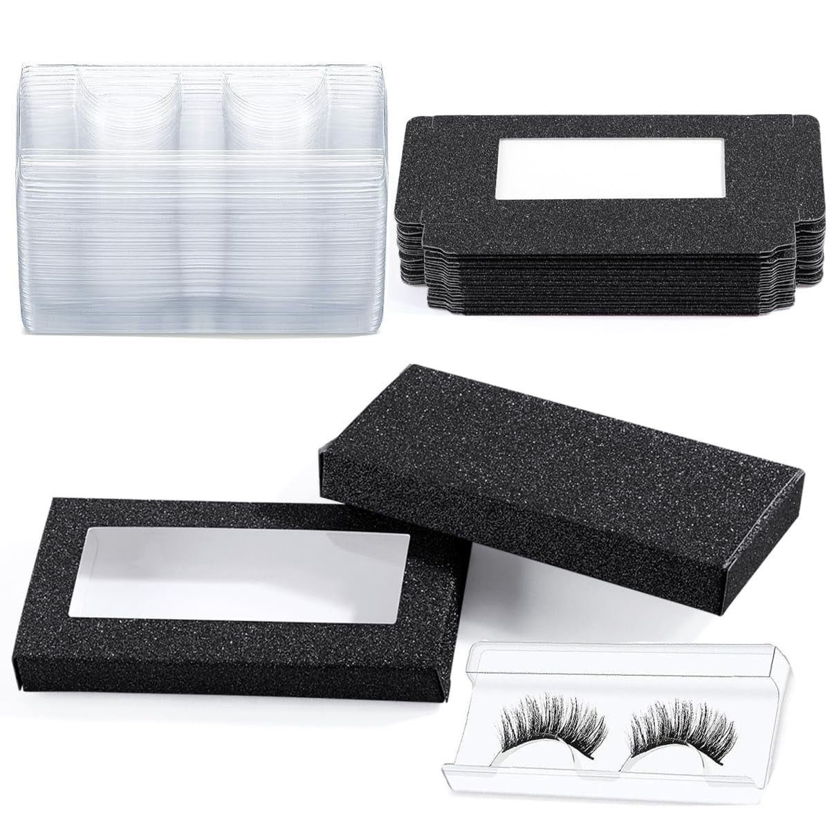 40 Pieces Lash Packaging SSF20 Wholesale Empty Eyelashes Packaging Box ...