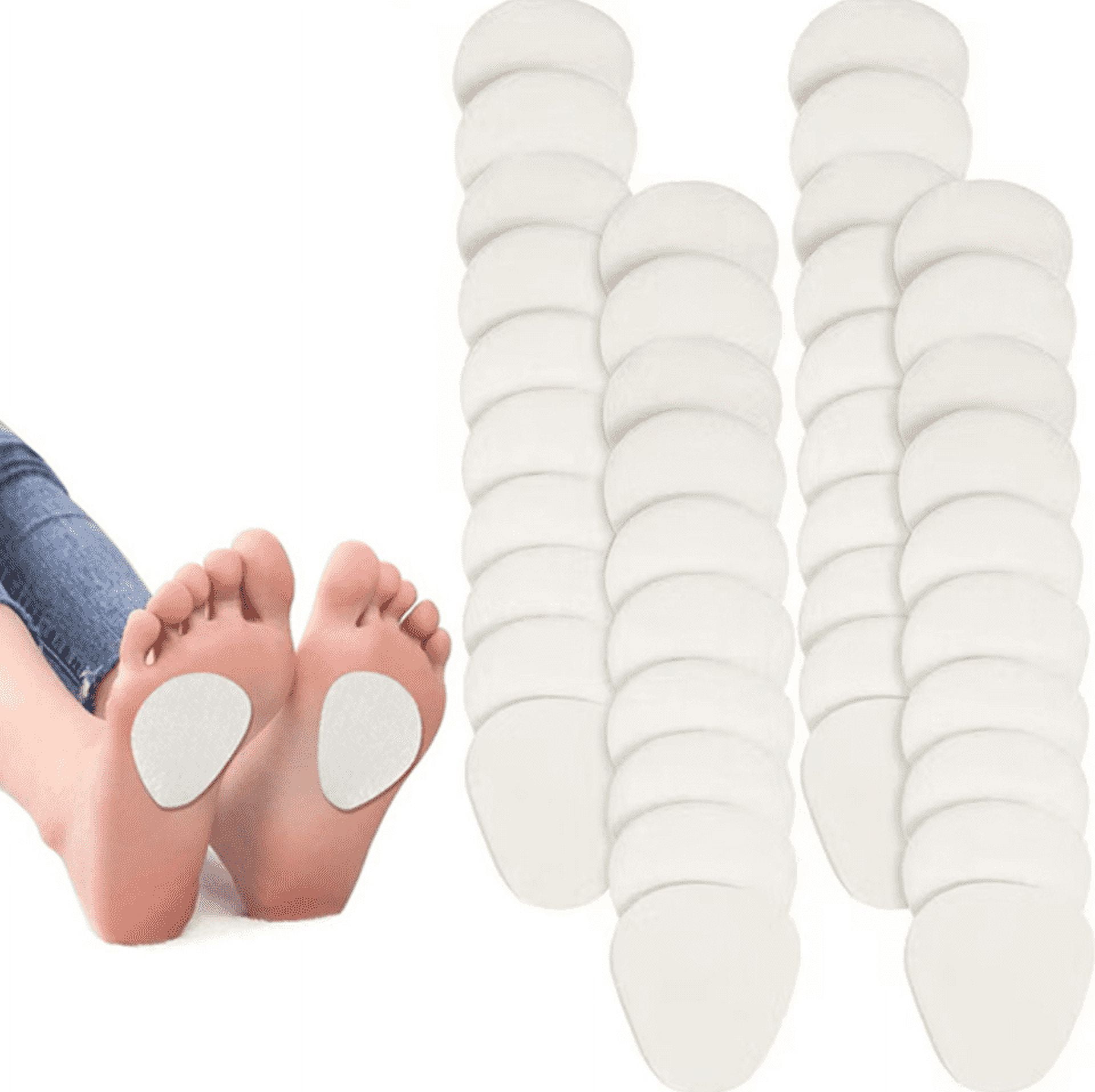 40 Pieces Metatarsal Felt Feet Pads Insert Pads Ball of Foot Cushion ...