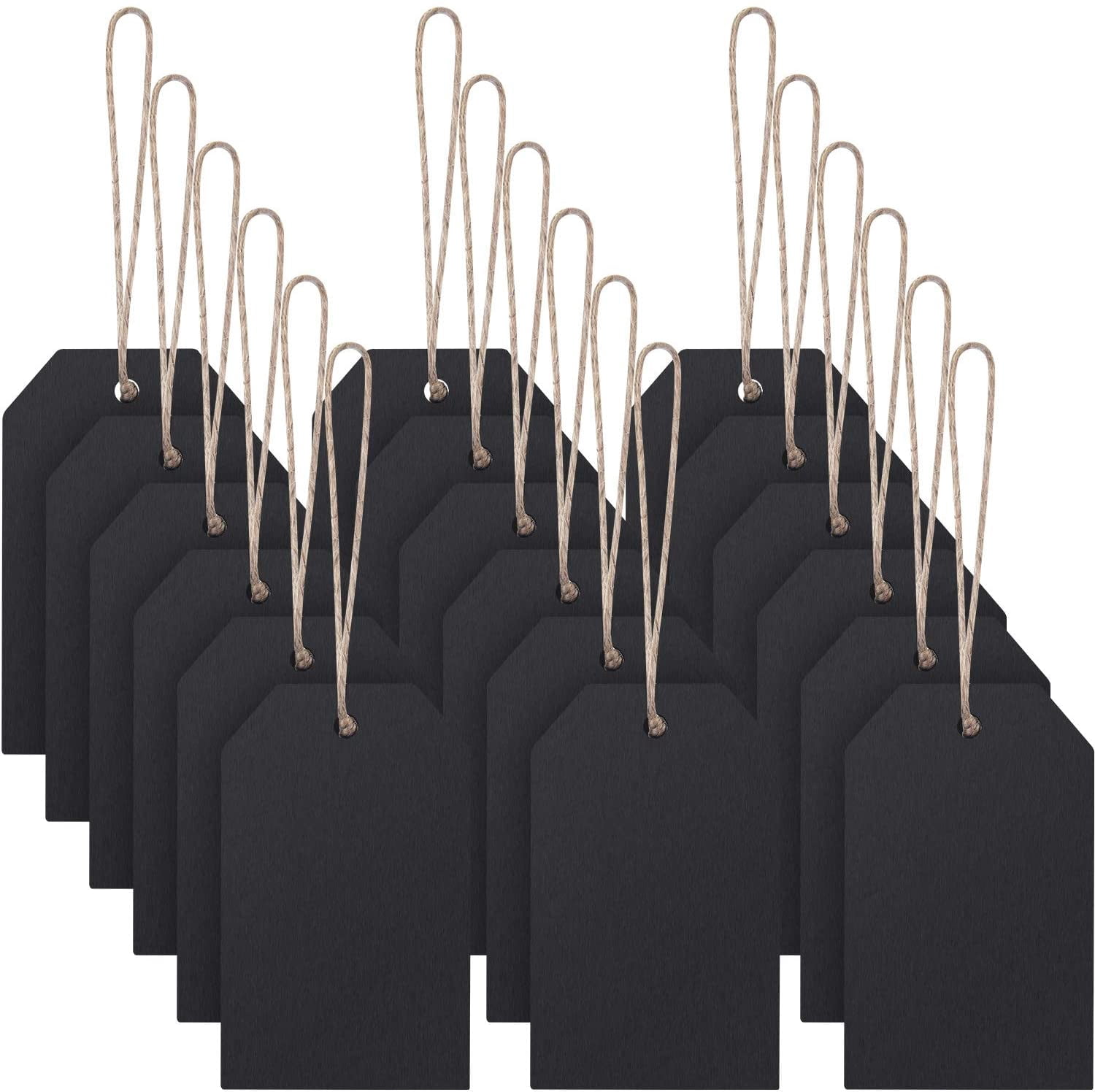 40 Pieces Mini Chalkboard Tags Hanging Chalkboard Sign Small Wooden ...
