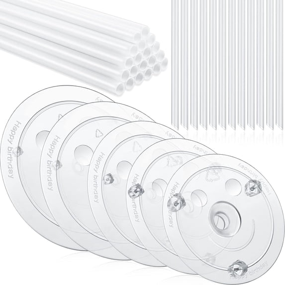 YSTDHL, 40 Pieces Cake Support Set with Separator Plates, Supports 4-12 ...