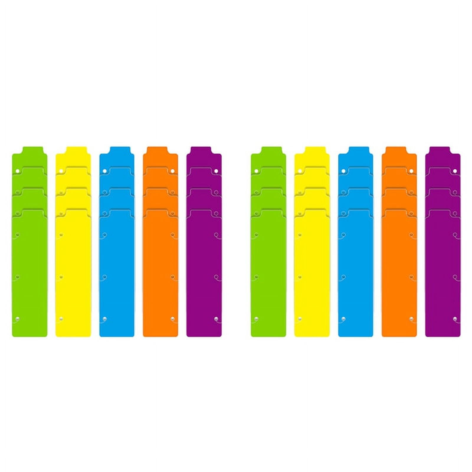 40 Pieces Snap-in Plastic Bookmark Mini Binder Dividers Snap in ...