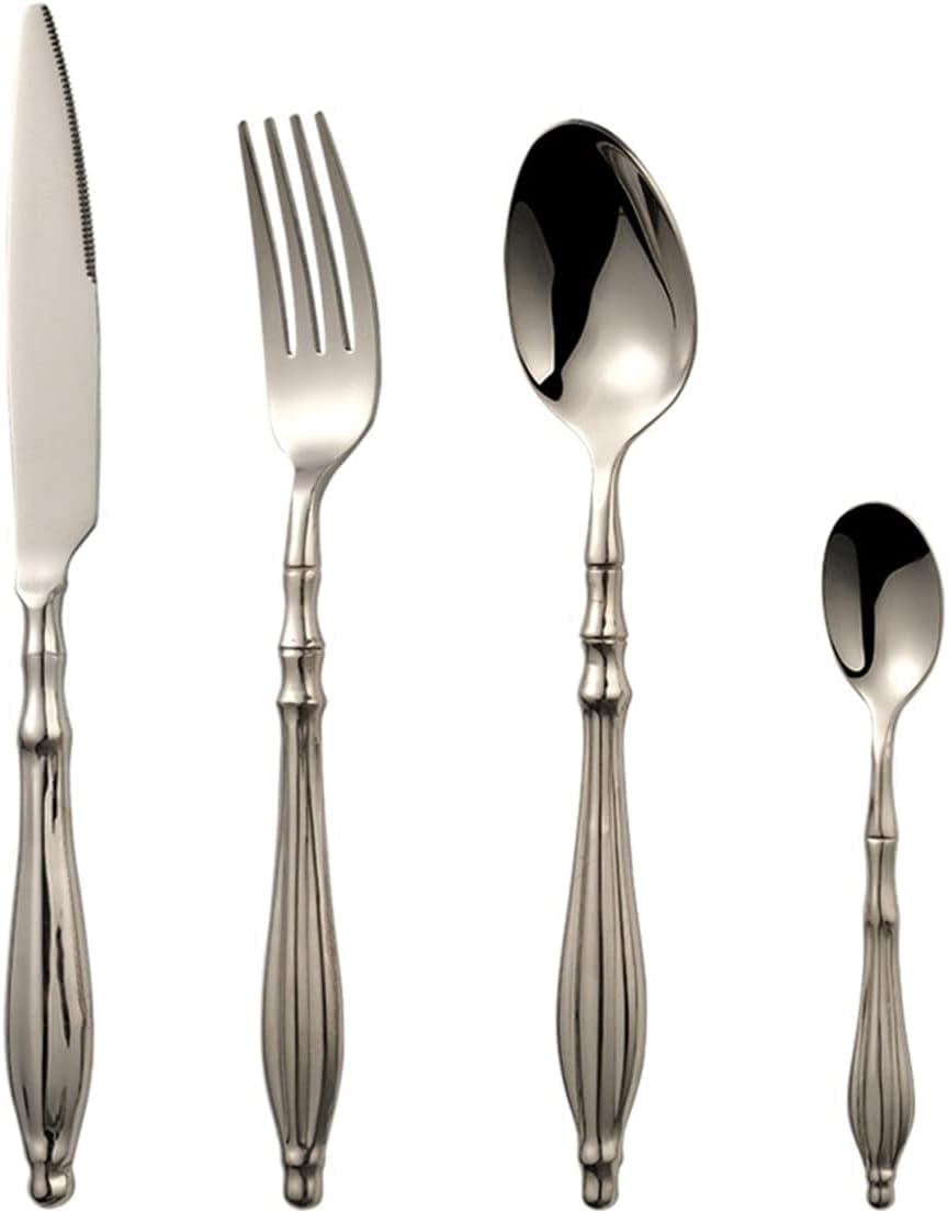 40 Pieces Stainless Steel Flatware Cutlery Set Service for 10 | Quality ...
