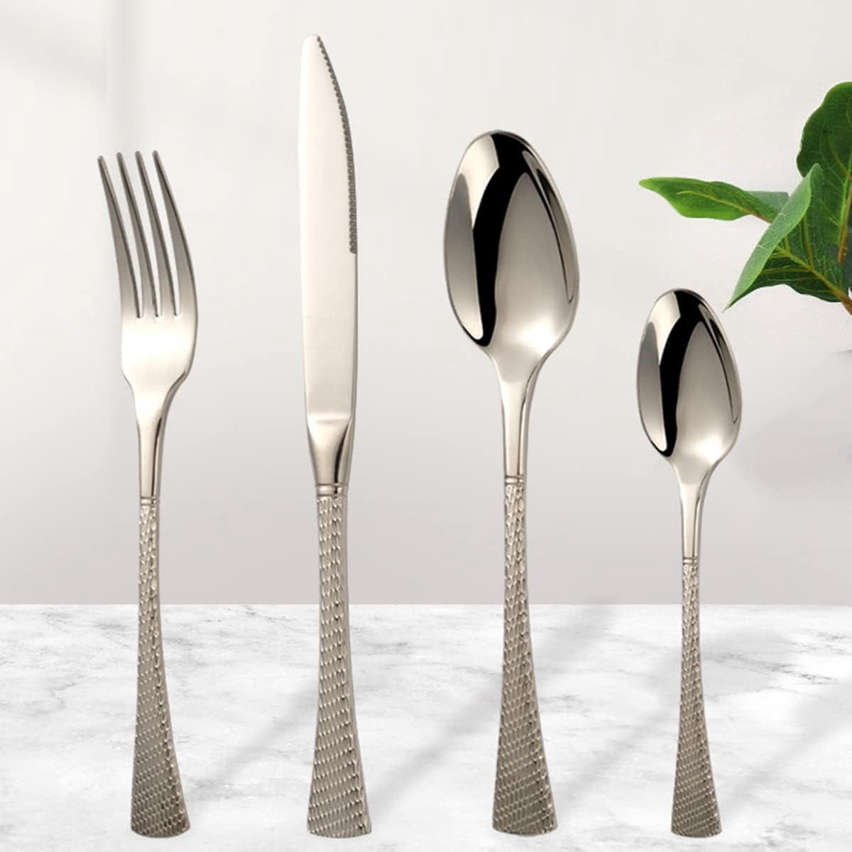 40 Pieces Stainless Steel Flatware Cutlery Set Service for 10 | Quality ...