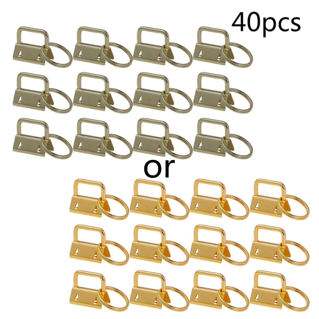 40 Pieces Tail Clip with for Key Rings Set for Key Fobs Tail Clips for ...