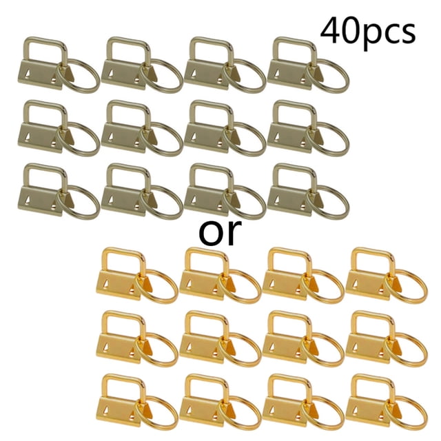 40 Pieces Tail Clip with for Key Rings Set for Key Fobs Tail Clips for ...