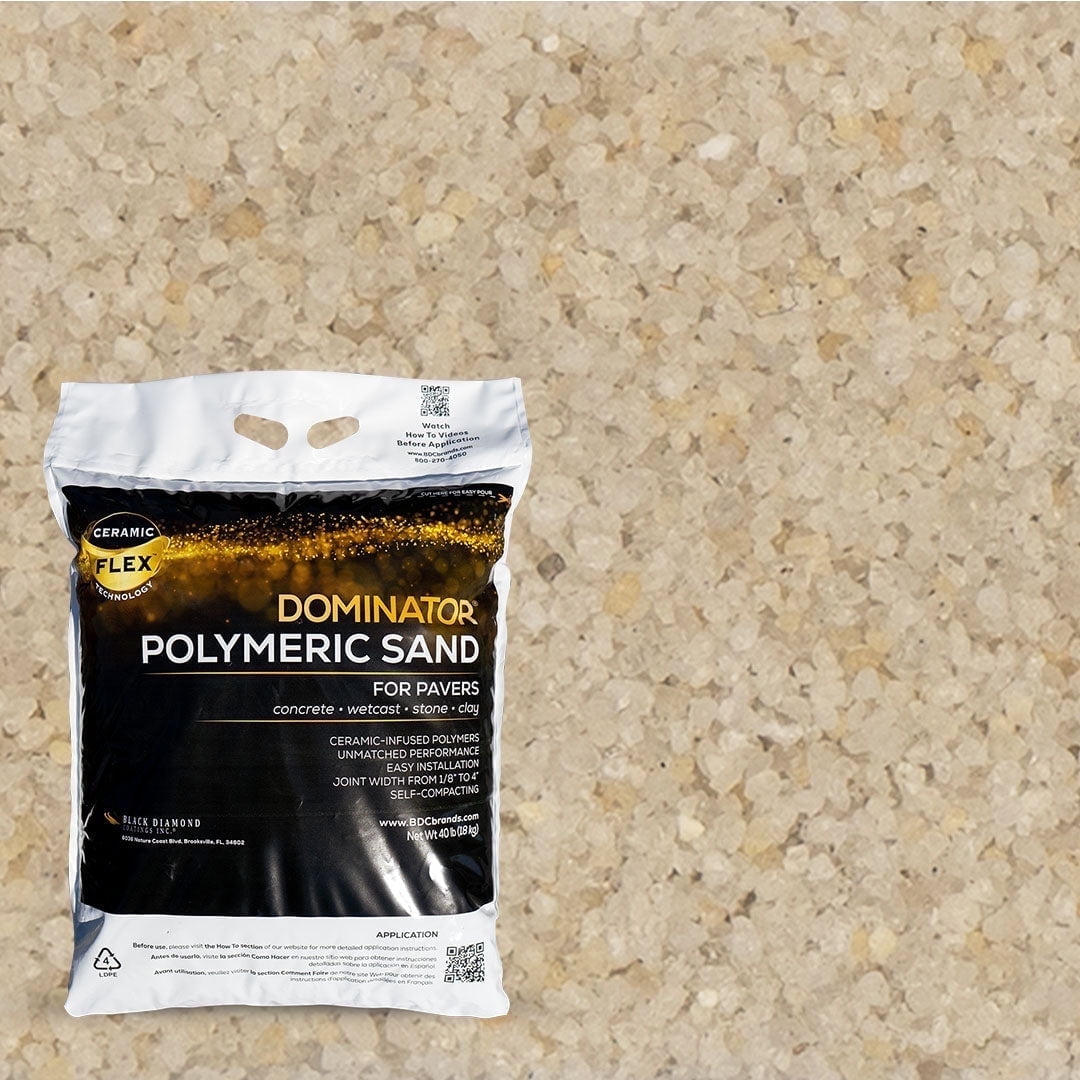 DOMINATOR 40 Lb. Natural Ivory Polymeric Sand with Paver Ceramic Flex ...