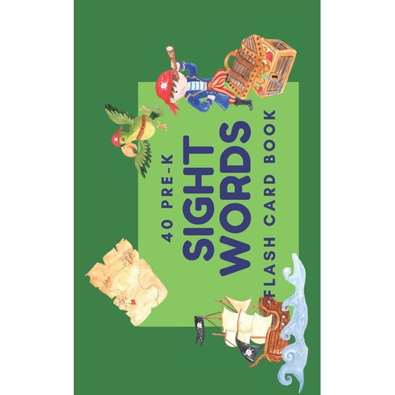 40 Pre-K Sight Words : Flash Card Book (Paperback) - Walmart.com