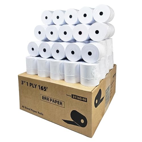 (40 Rolls) 3" x 165' 1 Ply Bond (Non –Thermal) Made in USA STAR SP 700 ...