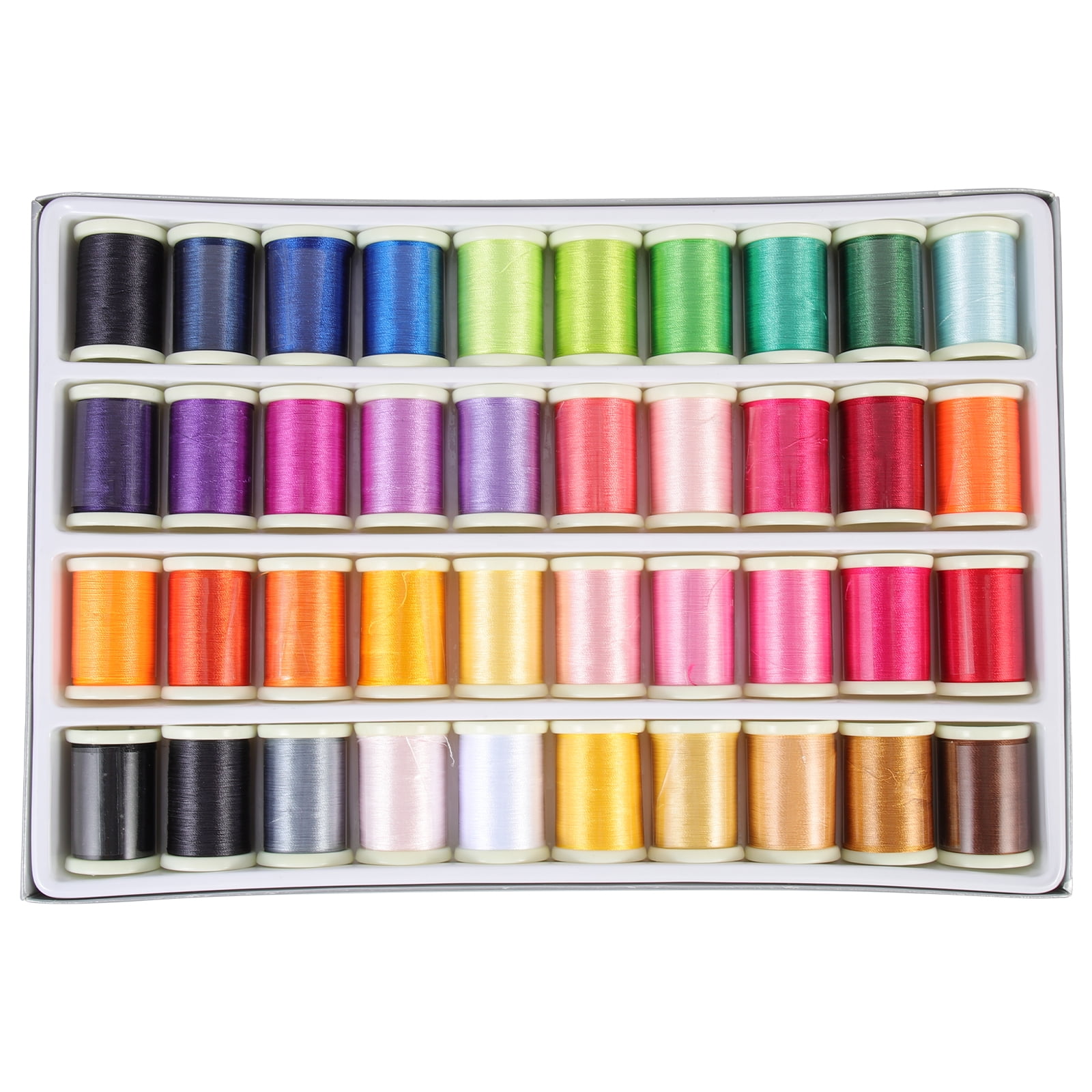 40 Rolls Rayon Decor for Bedroom Floss Threads Sewing and Needlework ...