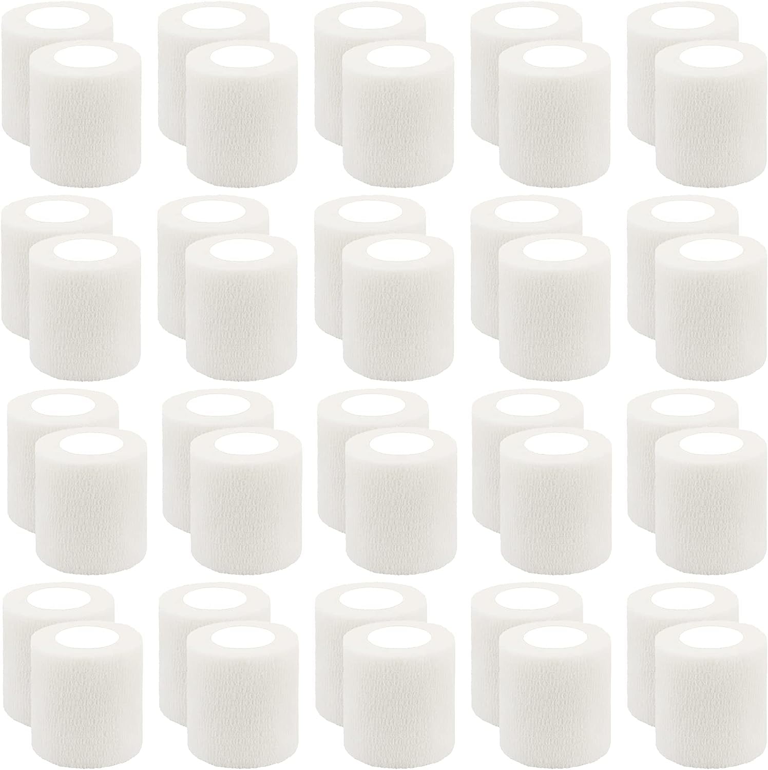 40 Rolls Self Adhesive Bandage Wrap 2 Inch Self Adherent Wrap Stretch ...