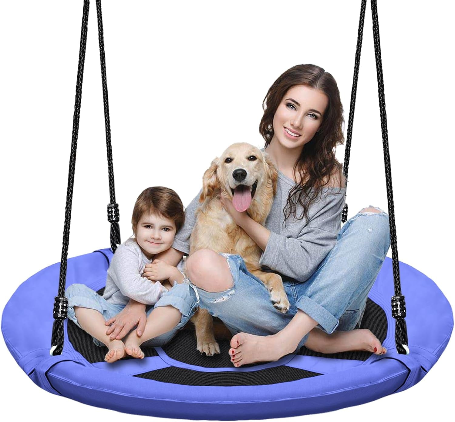40" Saucer Tree Swing for Kids - 500Lb Weight Capacity, Waterproof ...