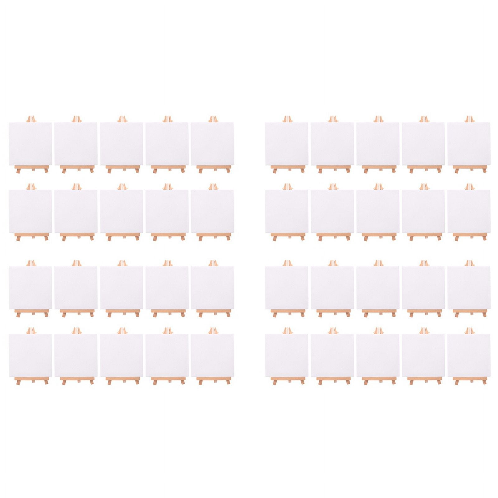 40 Set Artists Mini Canvas Set Painting Craft DIY Drawing Small Table ...